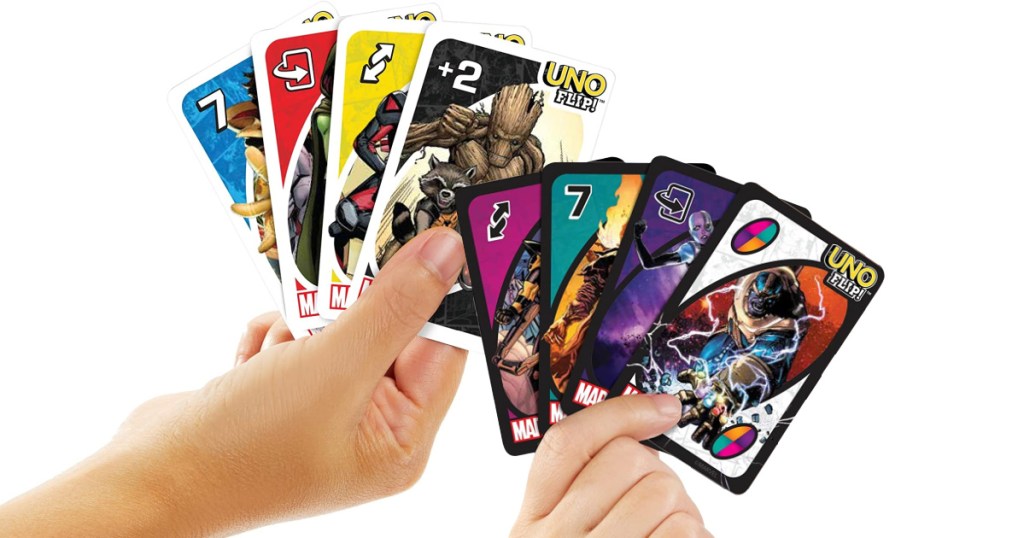 UNO Flip Marvel Card Game Only 3 83 On Target Great For Easter uno-flip-marvel-card-game-only-3-83-on-target-great-for-easter