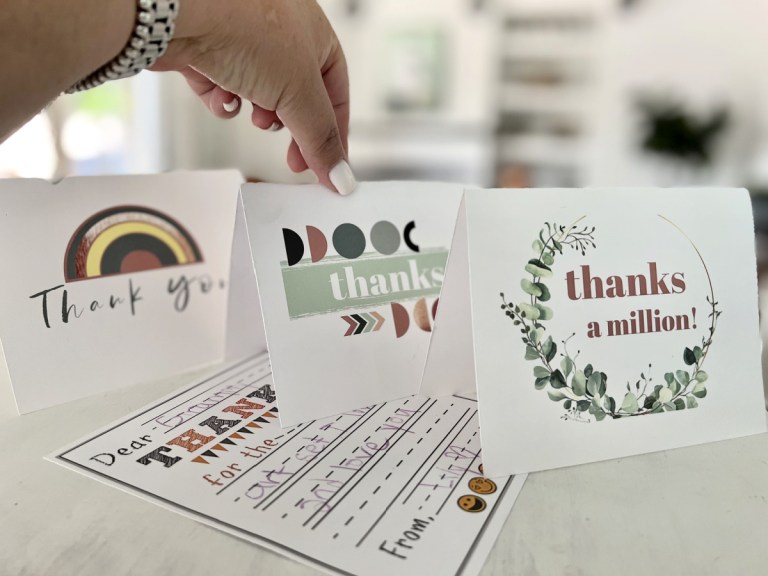 Show Your Gratitude With These Free Printable Thank You Cards!