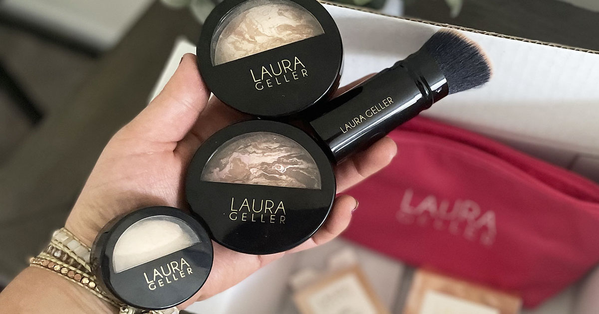 Laura Geller Baked Foundation, Blush, Highlighter & Brush Just $41.80 ...