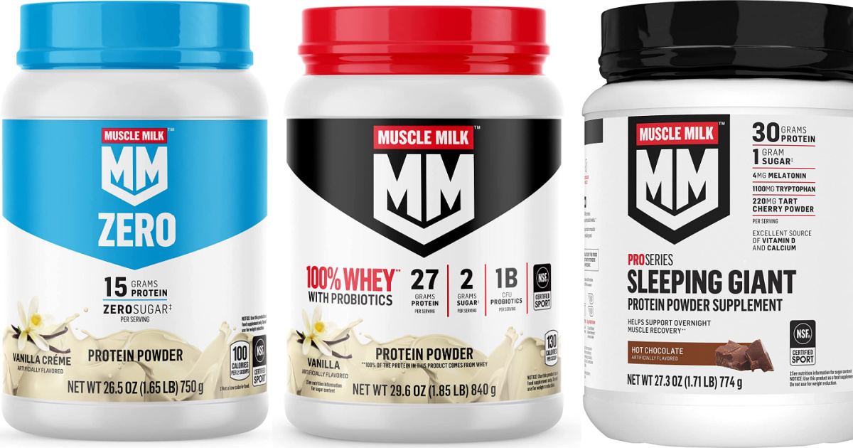 Muscle Milk Protein Powder 1-Pound Containers from $19 Shipped for ...