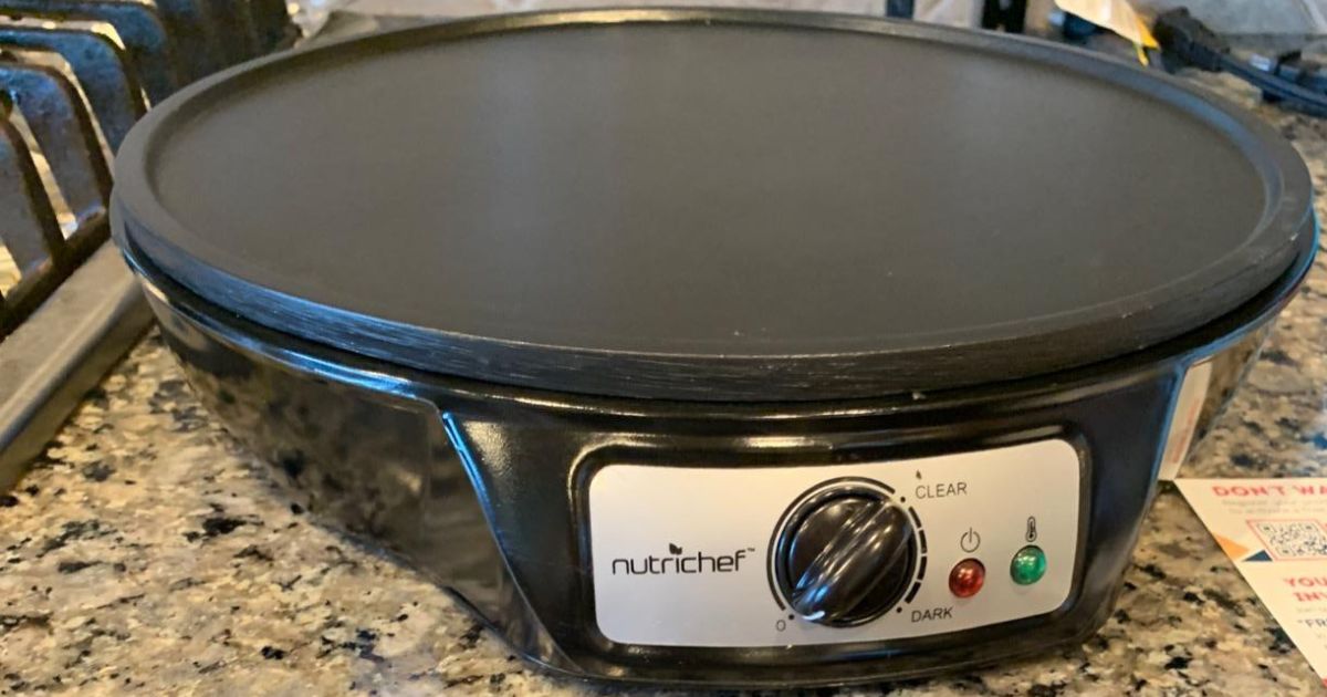 Electric Griddle & Crepe Maker Only $19.99 on Amazon (Regularly $30 ...
