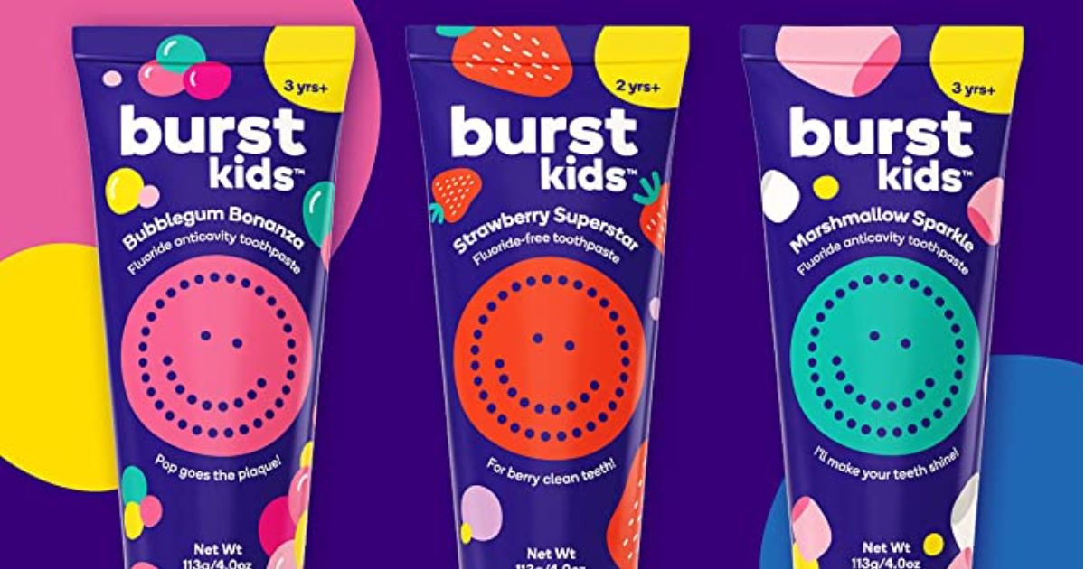 BURSTkids Anticavity Fluoride Toothpaste 2-Pack Just $8 Shipped on ...
