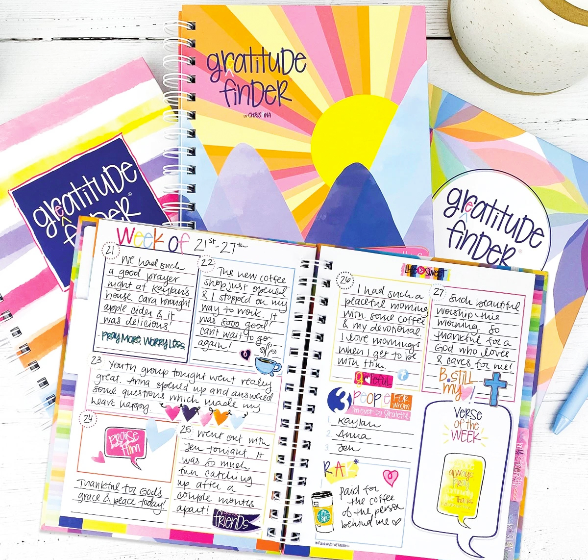 Gratitude Journal w/ Stickers from $15.86 Shipped on Jane.com | Team ...