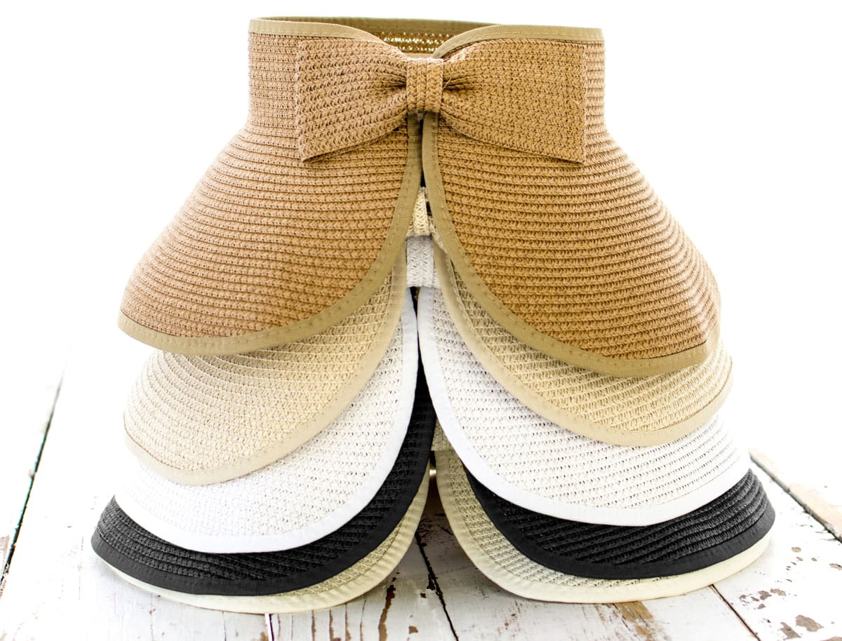 Women's Foldable Bow Visor Only $14.88 Shipped | Perfect for the Beach ...