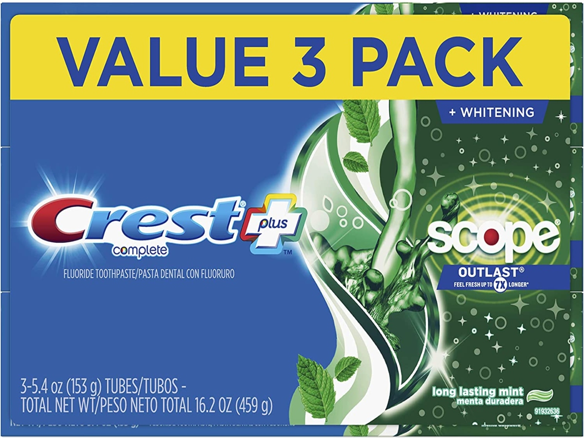 Crest Complete Whitening Toothpaste 3-Pack Only $4.92 Shipped on Amazon