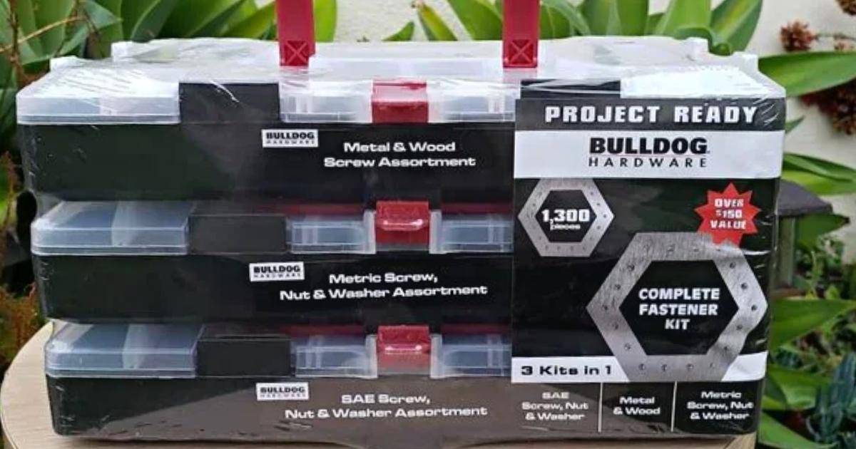 Bulldog Hardware Fasteners 1,300-Piece 3-in-1 Set Only $19.98 on Lowes ...