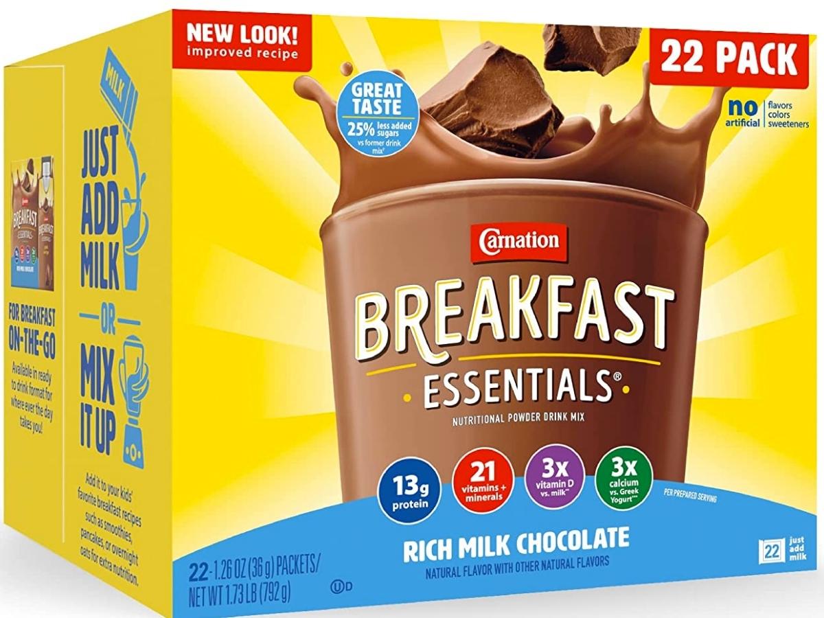 Carnation Breakfast Essentials Drink Mix 22-Count Only $7.74 Shipped on ...