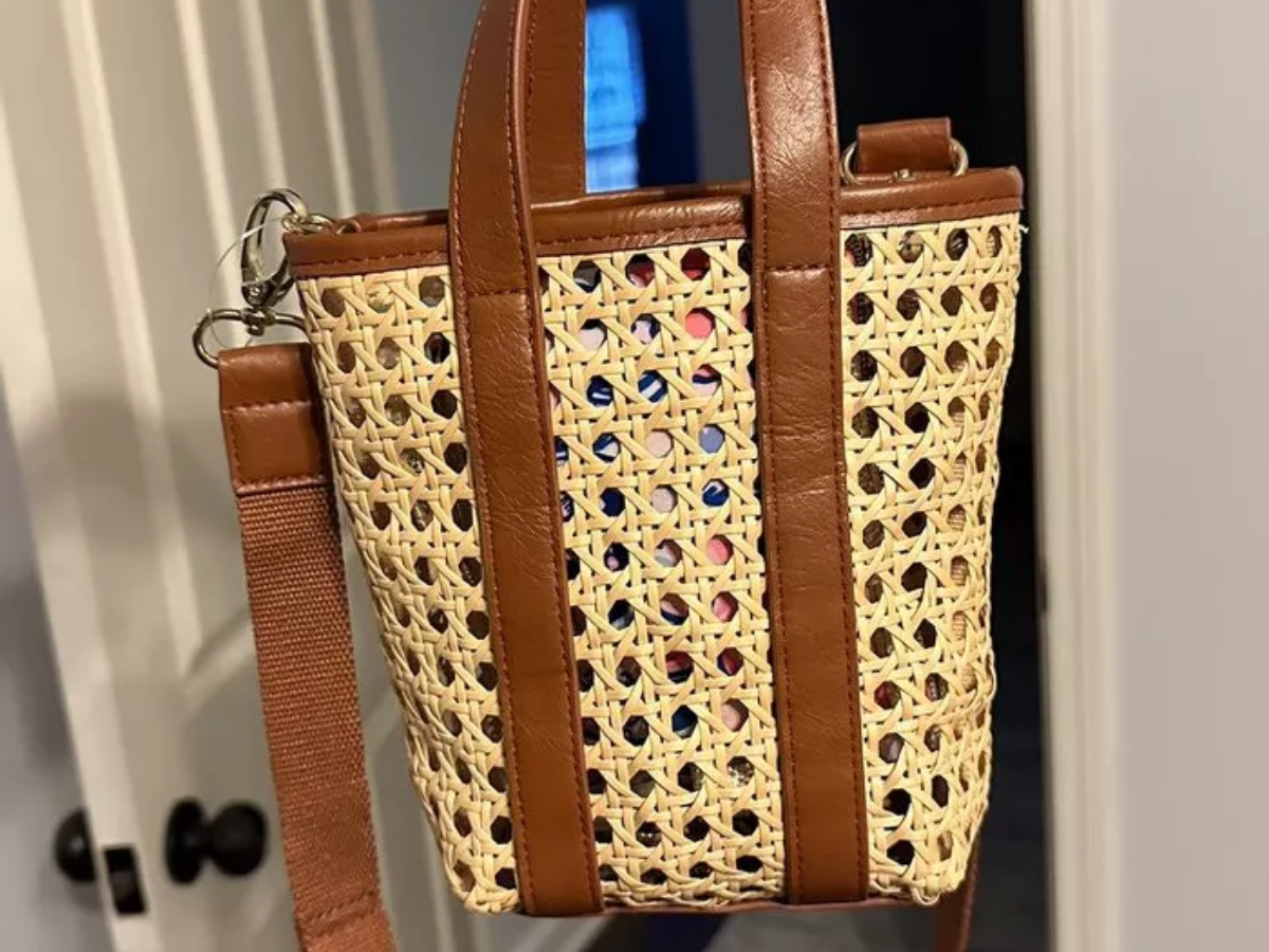 Trendy Caning Mini Tote Handbag Just $20 at Target (Designer Look for ...