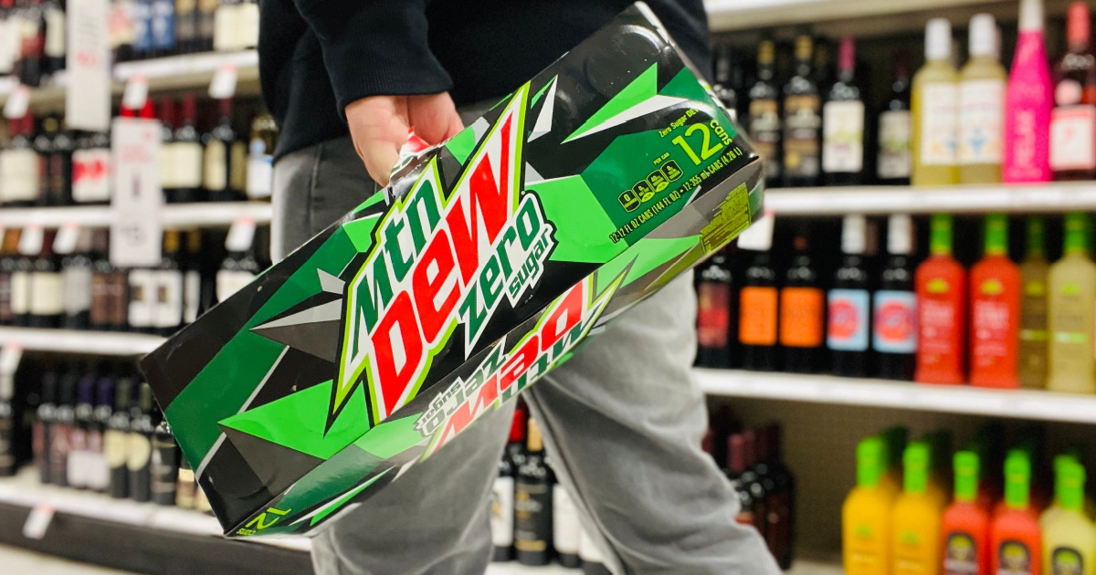 Target Soda Sale | Mtn Dew Zero Sugar 12-Packs from $2.25 Each