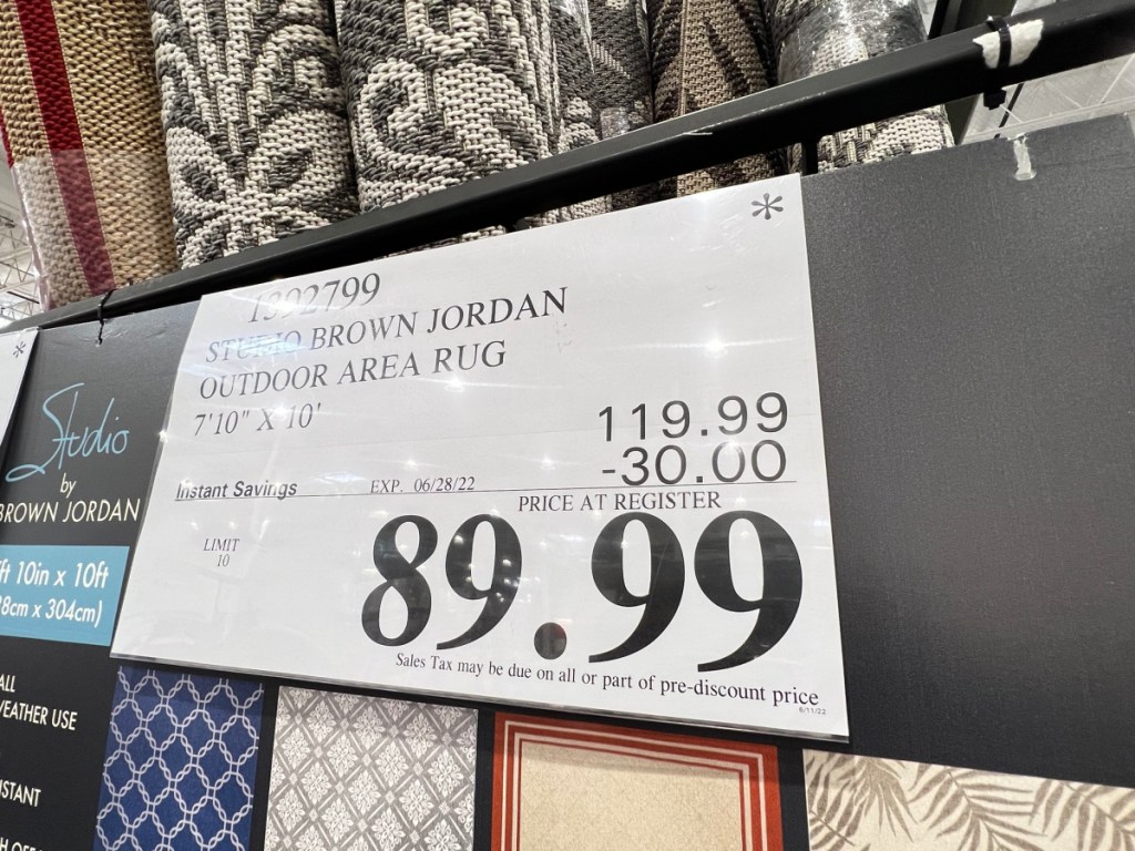 Costco 7x10 Outdoor Area Rugs Only $89.99 (Regularly $120)