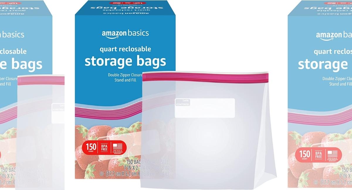 Amazon Basics Storage Bags 150-Count Box Just $8.67 Shipped on Amazon