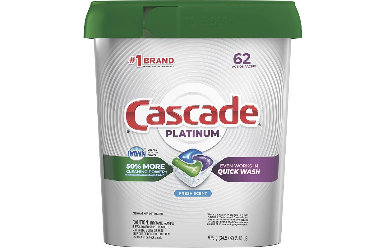 Cascade Platinum Actionpacs 186-Count Only $33.85 Shipped on Amazon ...