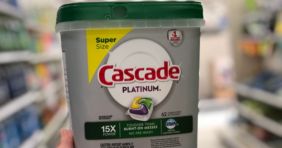 Cascade Platinum Actionpacs 186-Count Only $33.85 Shipped on Amazon ...