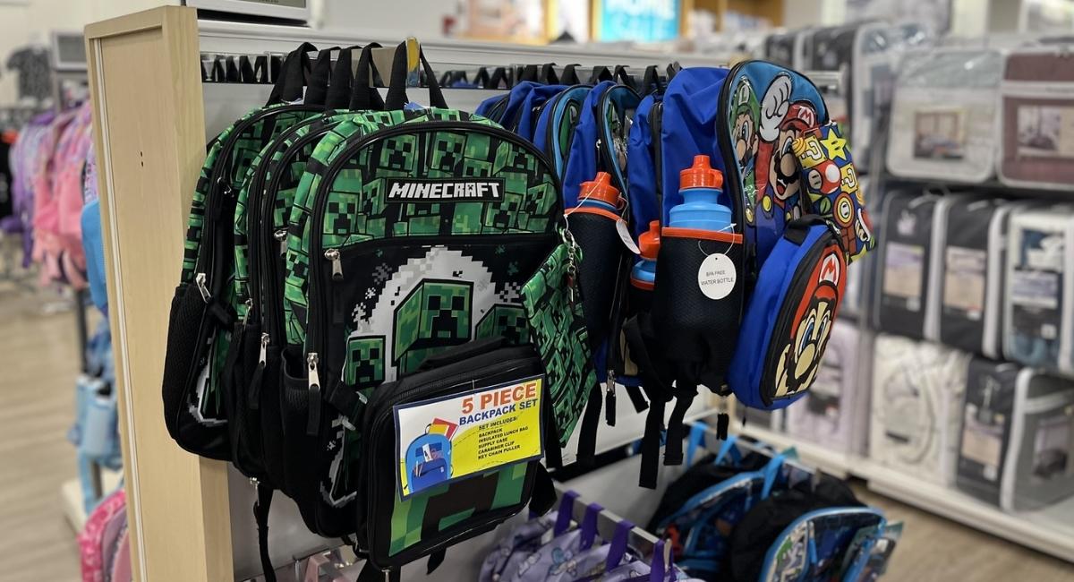 Character Backpack 5-Piece Sets from $16.79 on Kohls.com (Reg. $40 ...
