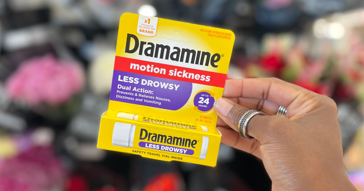 Dramamine Less Drowsy Motion Sickness Relief 8-Count Just $2.23 Shipped ...