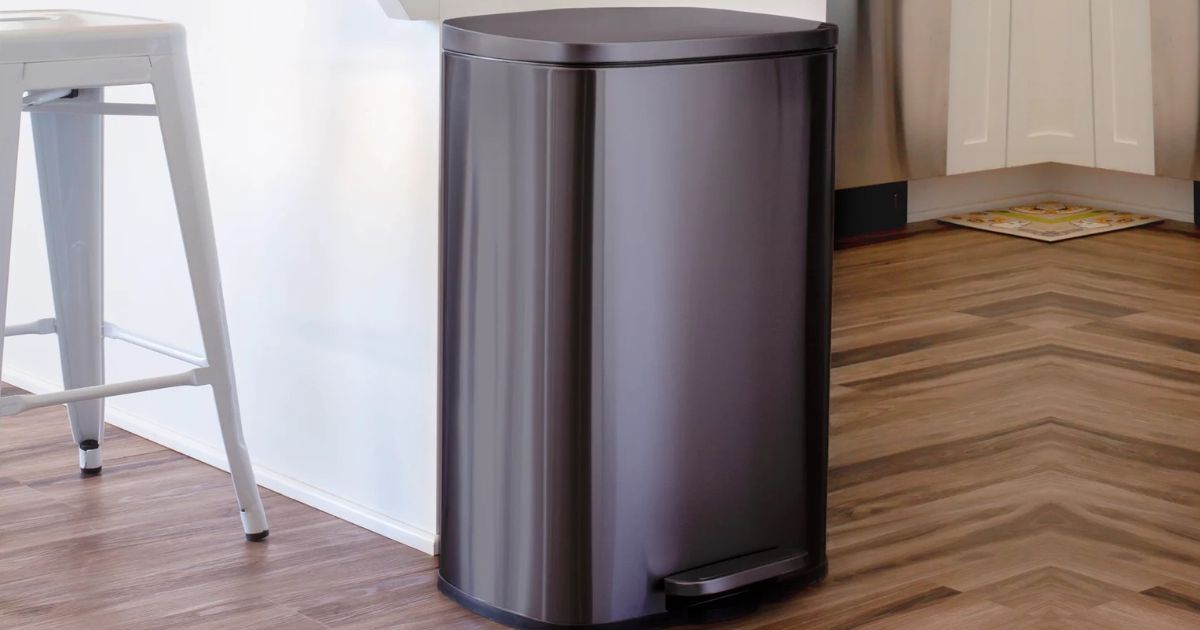 Stainless Steel Step Trash Can Set Only $55 Shipped | Includes 13 ...