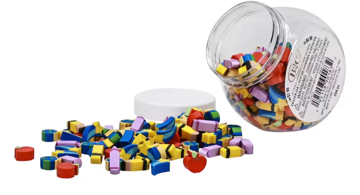 Mini Erasers 250-Count Jar Only $2.99 on Michaels.com (Reg. $5) | Great ...
