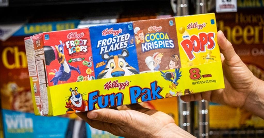 BOGO Free Kellogg's Cereals at Walgreens = 8-Count Fun Paks Only $2 Each