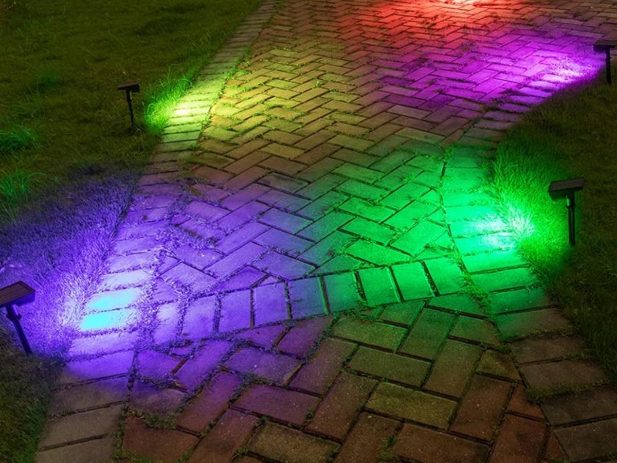 LED Solar Spotlights 2-Pack Only $13.99 Shipped on Amazon | 14 Color ...