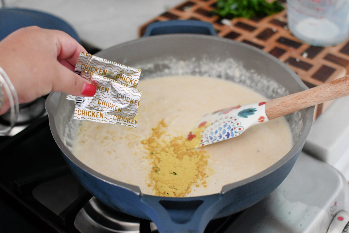 Chicken Ramen Alfredo is the Best Ramen Recipe You'll Try This Year!