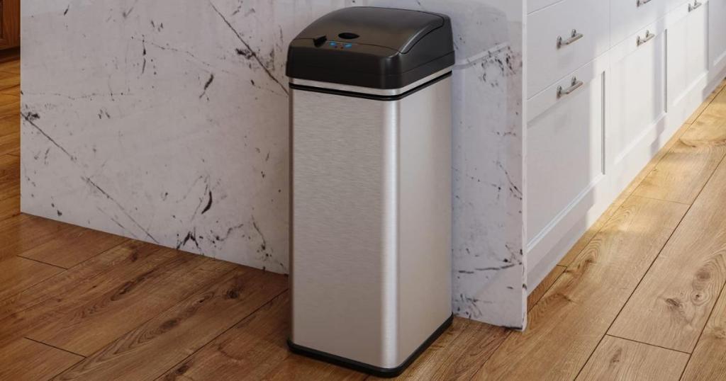 50% Off iTouchless Motion Sensor Trash Can on Amazon (Includes Carbon ...