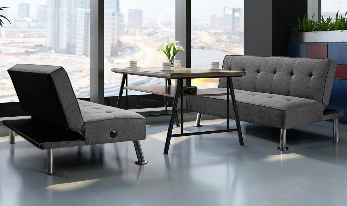 Modern Futon Just $98 Shipped on Walmart.com (Reg. $279) | Built-In USB ...