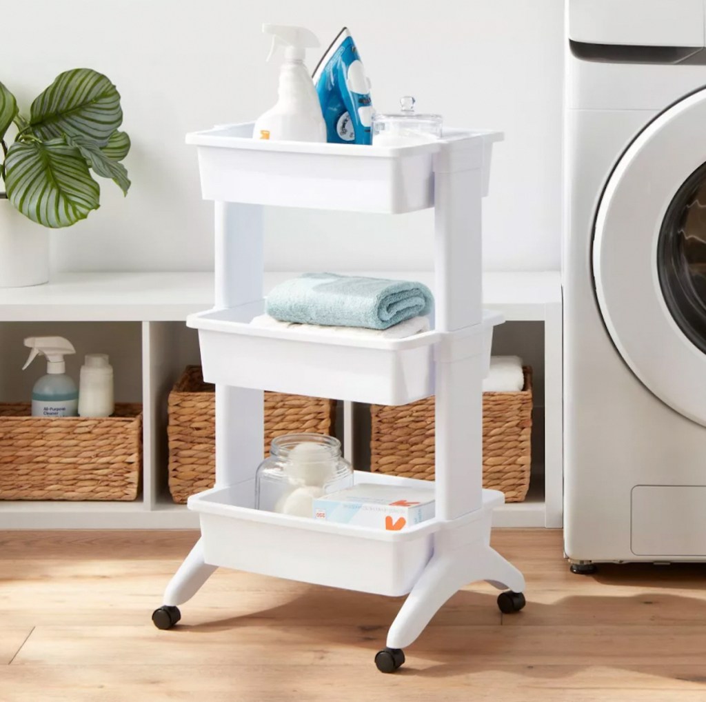 Target 3-Tier Utility Carts from $15 | Perfect for Organizing Small Spaces