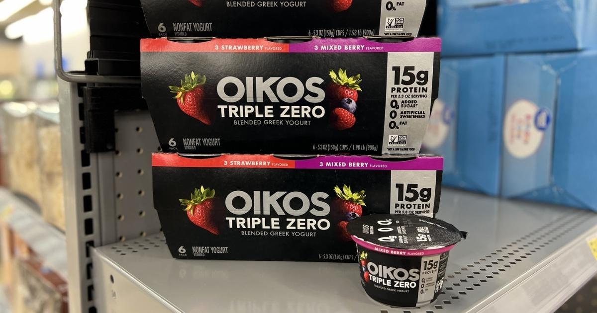 $16 Worth of Oikos Greek Yogurt Just $5.97 After Cash Back at Walmart ...