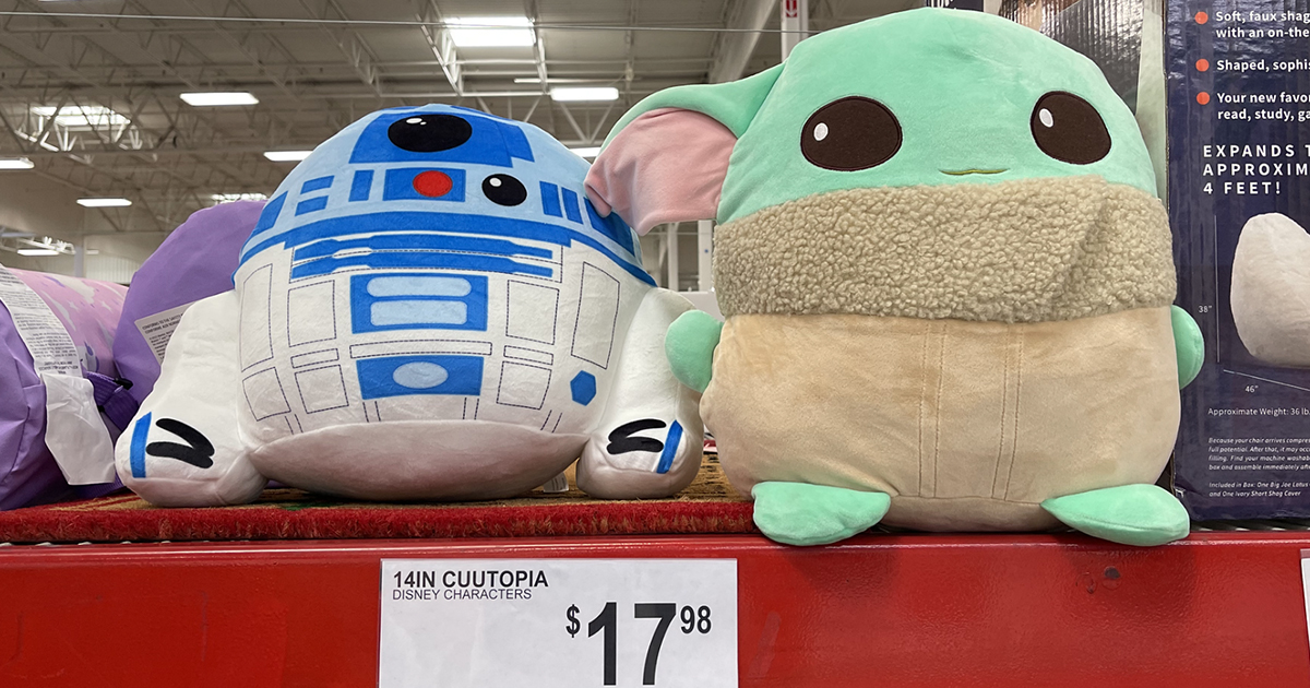 Disney Cuutopia 14" Plush Just $17.98 at Sam's Club | Baby Yoda, Spider ...