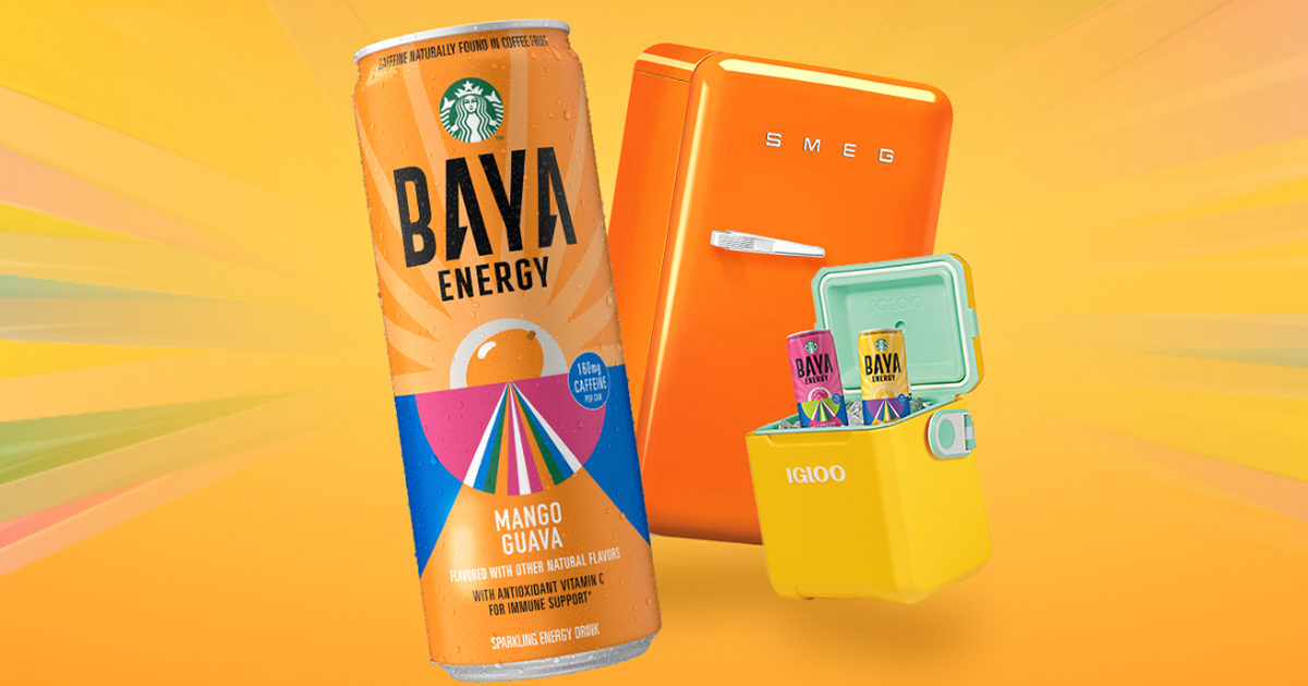 Starbucks BAYA Energy Drink Instant Win Game | Win Mini-Fridges ...