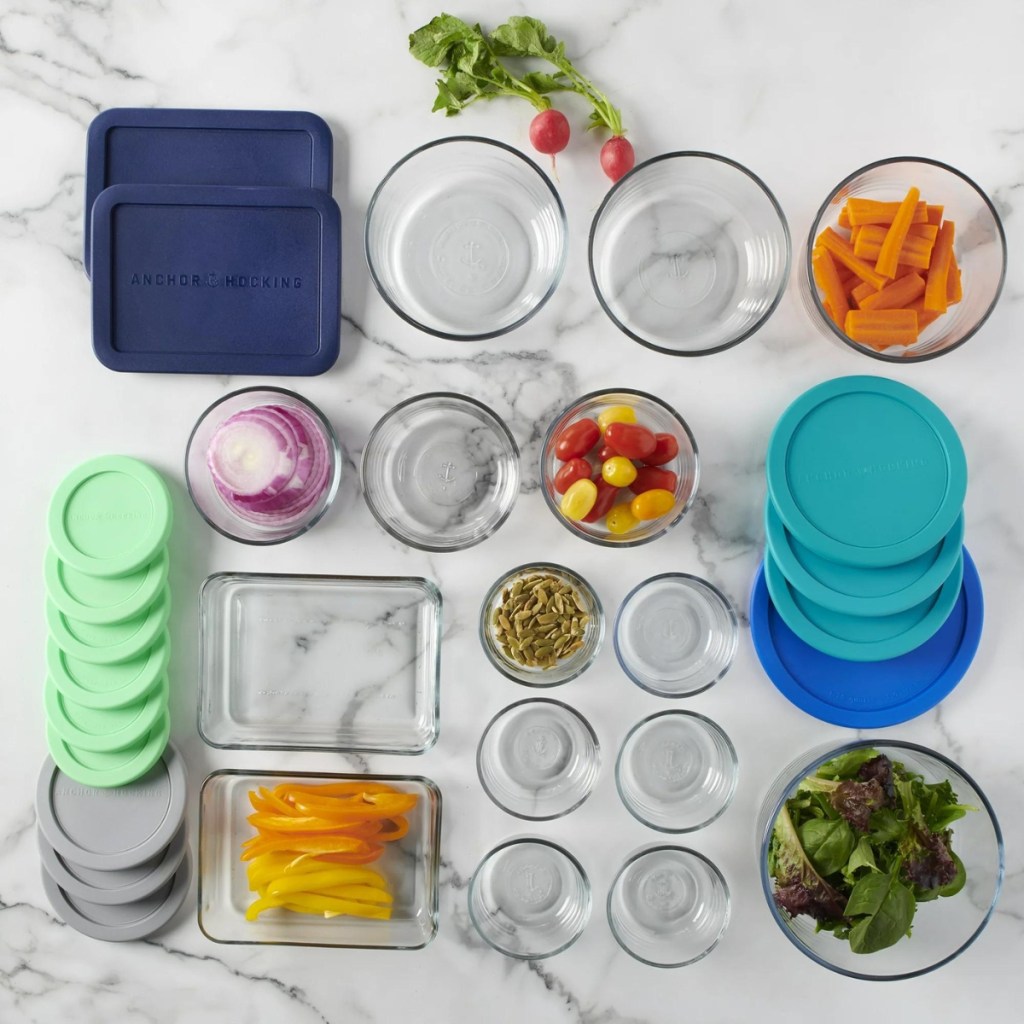 Anchor Hocking 30-Piece Glass Food Storage Set Just $20 Shipped for ...