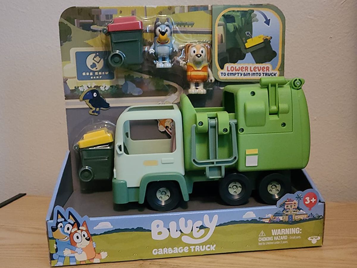 Trash Truck Bluey Garbage Truck - 2.5 Bluey And Bin Man Poseable ...