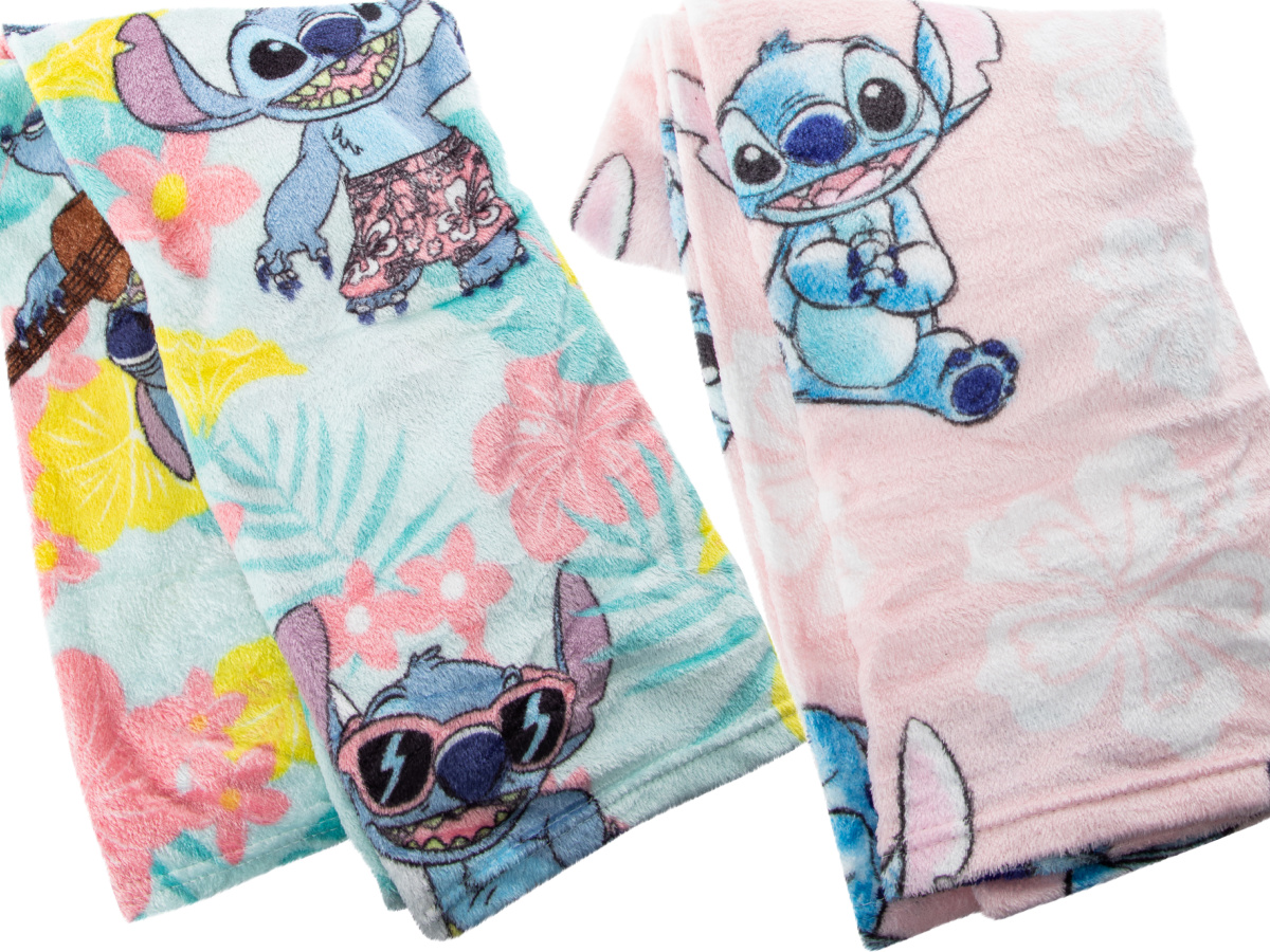 Silky Touch Character Blankets are JUST $5.55 at Five Below | Stitch ...