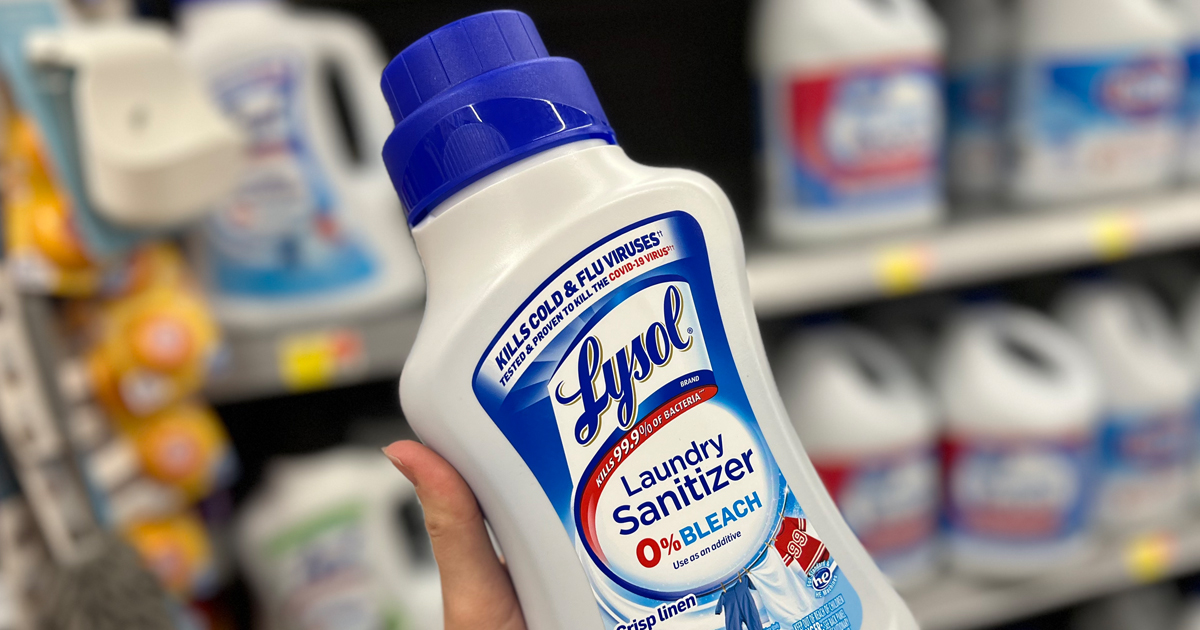 Lysol Laundry Sanitizer Only $2.79 at Target After Cash Back | Kills 99 ...