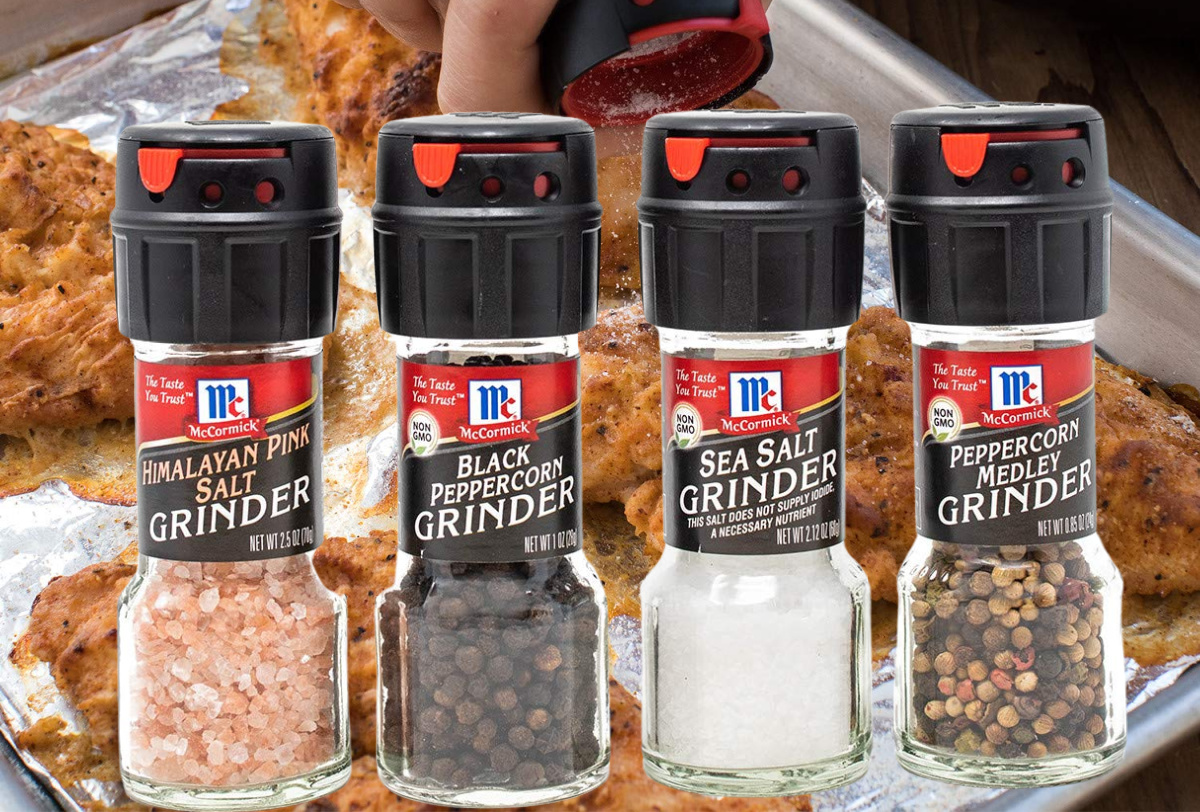 McCormick Salt & Pepper Grinders 4-Count Variety Pack Only $7 Shipped ...