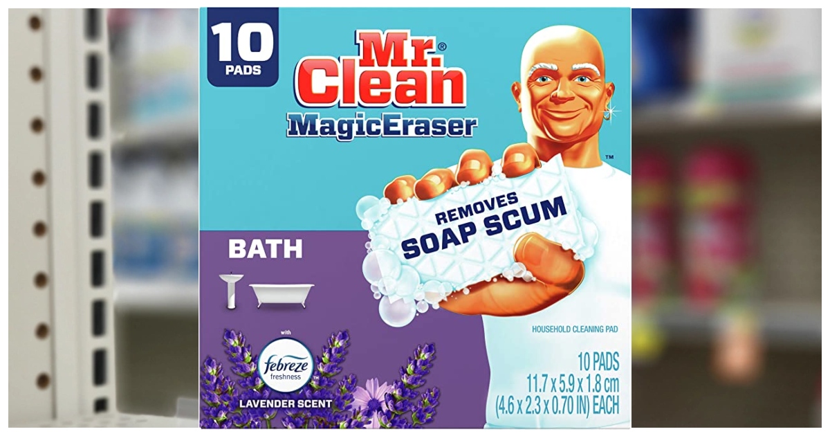 Mr. Clean Magic Eraser 10-Count for Bath & Shower Just $7.88 Shipped ...