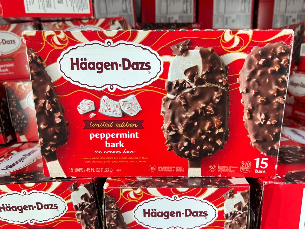 Haagen-Dazs Peppermint Bark Ice Cream Bars are Back at Costco! | Hip2Save