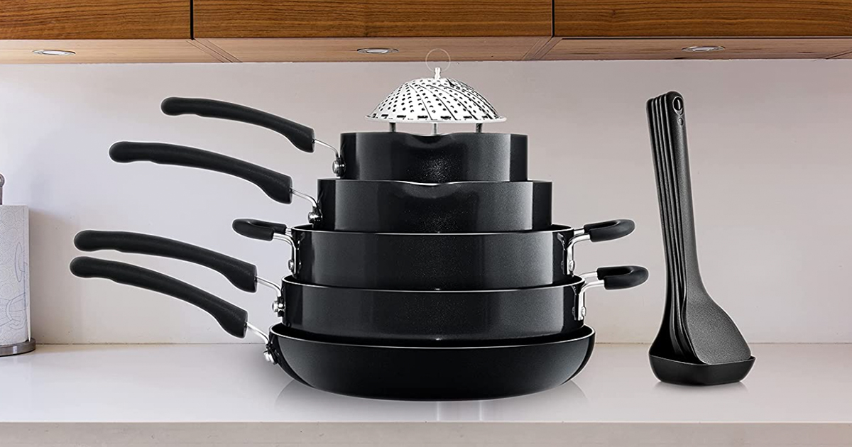NutriChef Stackable Cookware 17-Piece Set Just $61.79 Shipped on Amazon ...