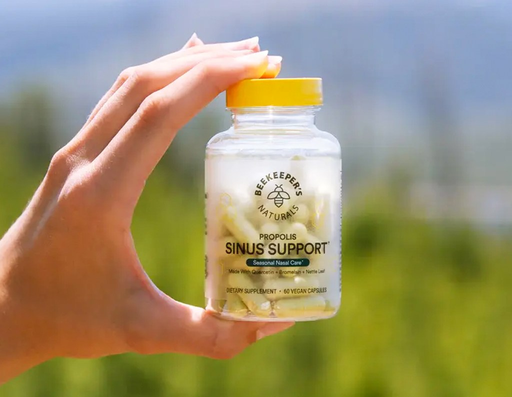 Beekeeper’s Naturals Sinus Support Vegan Capsules $20.99 Shipped on ...