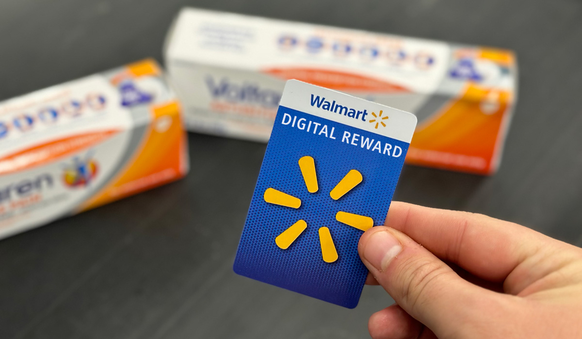 $10 eGift Card w/ Your $20 Purchase of Voltaren Products at Walmart