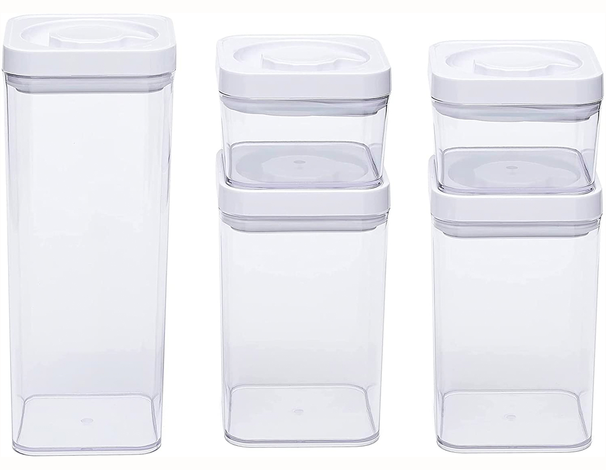 Amazon Basics Food Storage Containers 5-Piece Set Only $21.39 ...