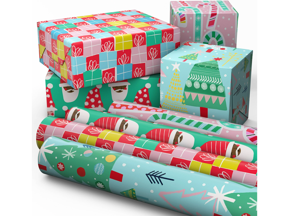 Reversible Christmas Wrapping Paper 4-Pack Only $4 on Walmart.com (Reg ...