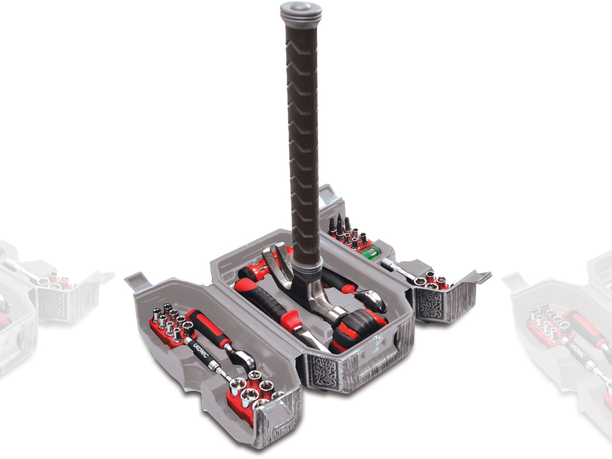 Marvel Avengers Thor's Hammer 44-Piece Tool Set Just $39 Shipped on ...