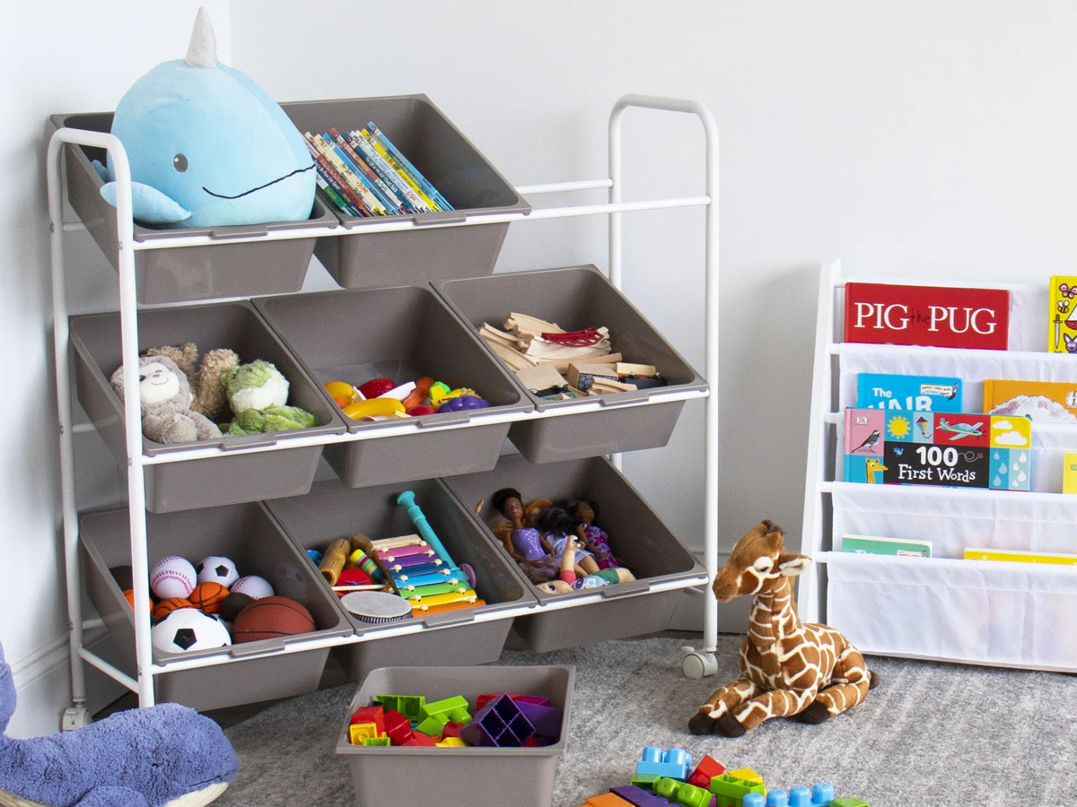 Rolling Storage Cart w/ 9 Bins Just $36.99 Shipped (Regularly $85 ...