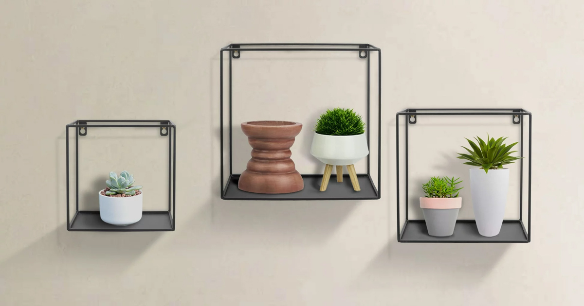 Walmart Wire Floating Shelving 3-Pack Only $14.97 (Display Decor in Any ...