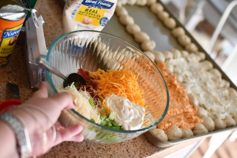 4 Cheese Dips on 1 Sheet Pan - Easy Game Day Appetizer Idea