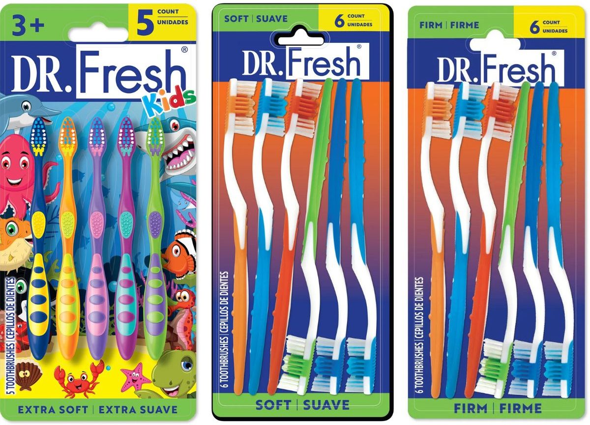 Dr. Fresh Kids Toothbrush 5-Pack ONLY $1 on Walmart.com (Just 20¢ Each ...