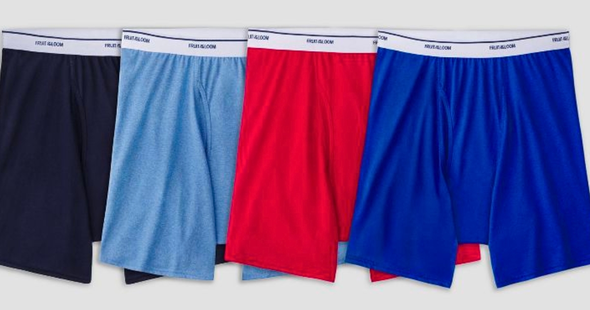 Fruit of the Loom Active Boxer Brief 8-Pack Just $16.99 on Amazon ...