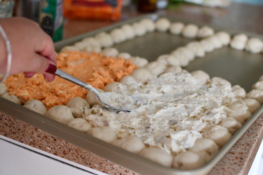 4 Cheese Dips on 1 Sheet Pan - Easy Game Day Appetizer Idea