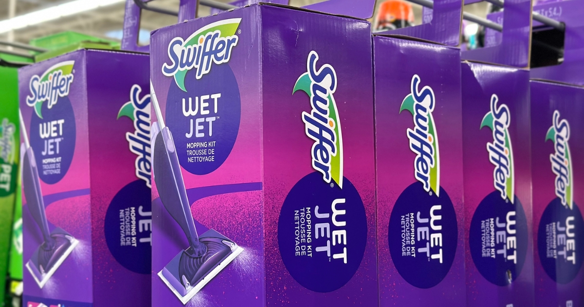 Swiffer WetJet Starter Kit w/ 5 Pads & Cleaning Solution Just $14.94 at ...